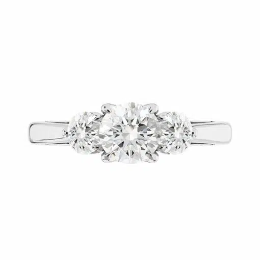 Petal Setting Three Stone Diamond Ring | Waldemar Jewellers