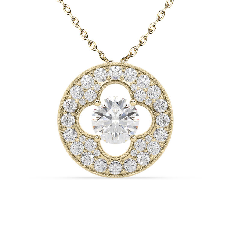 Venetian Diamond Scattered Halo Pendant | Waldemar Jewellers