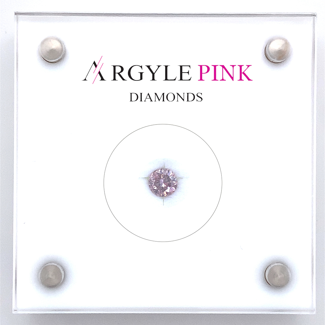 Pink Argyle Diamond Round Brilliant 0.54 Carats | Waldemar Jewellers