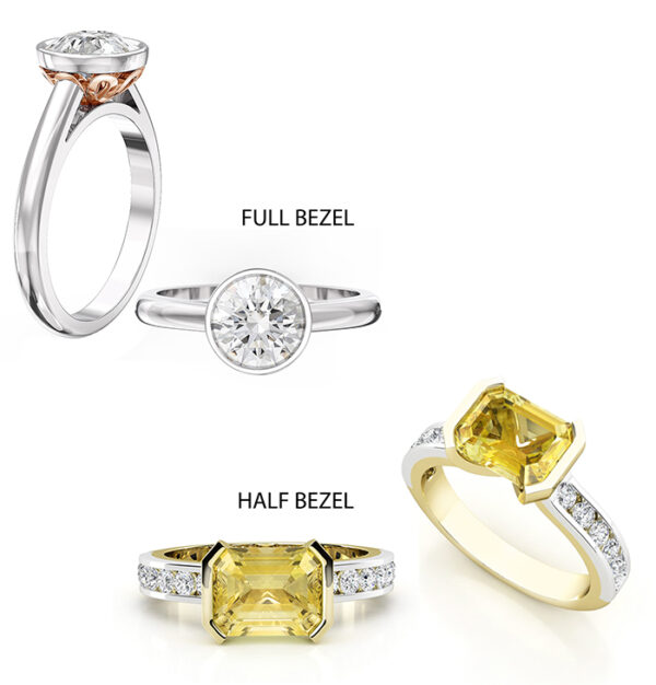 Bezel Set Engagement Rings | Waldemar Jewellers Sydney