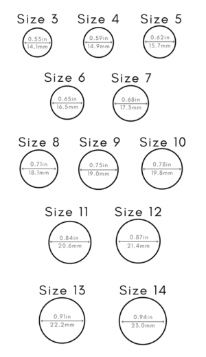 Ring Size Guide | Waldemar Jewellers